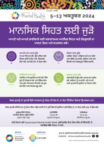 QMHW Connect poster_A4_NEWER_Punjabi - Web — Queensland Mental Health Week