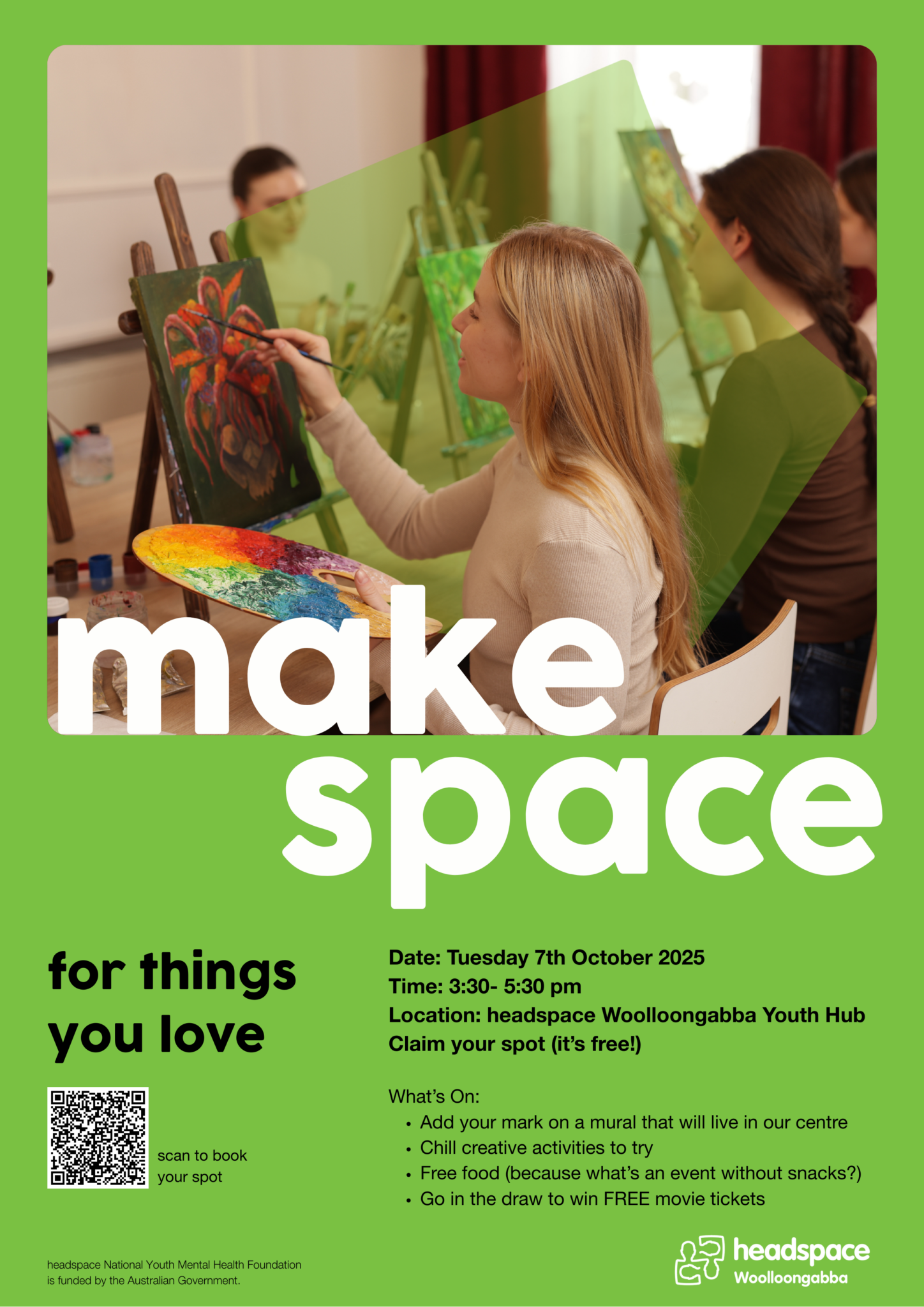 Headspace day - Make Space for things you love — Queensland Mental Health Week